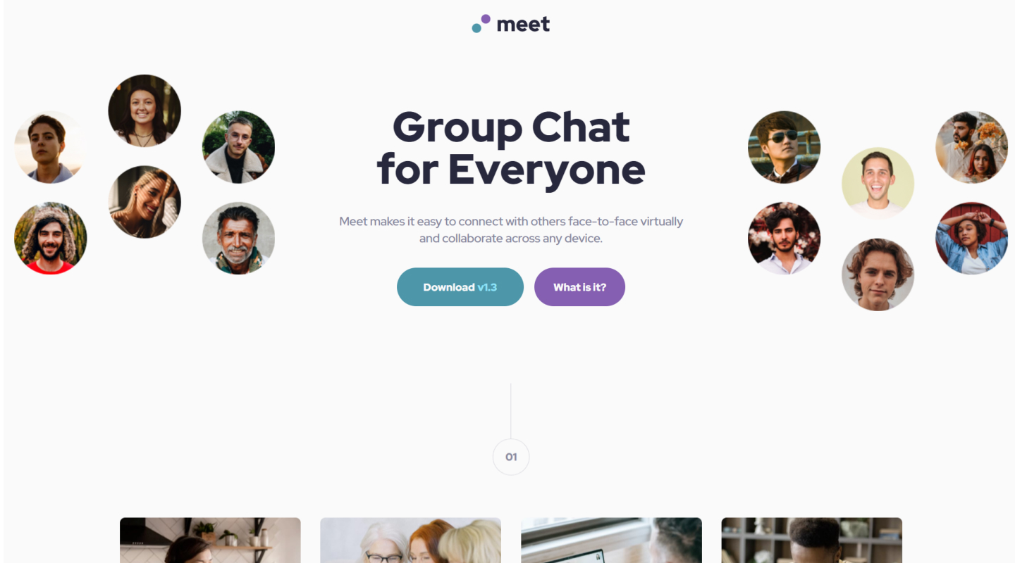 Frontend Mentor Meet Landing Page
